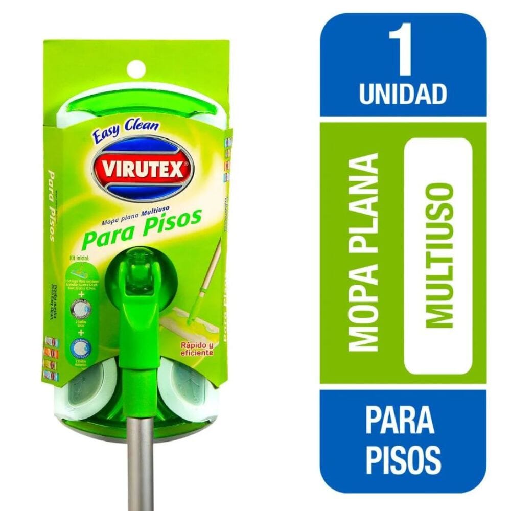 Kit Mopa Plana Con Repuesto Húmedo/Seco