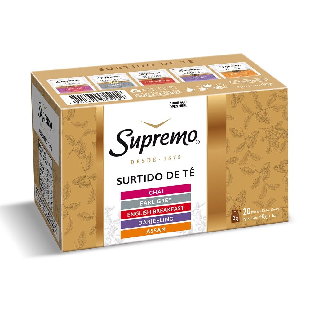 Té Surtido Nobles Orígenes 20 Bolsas 400 Gr
