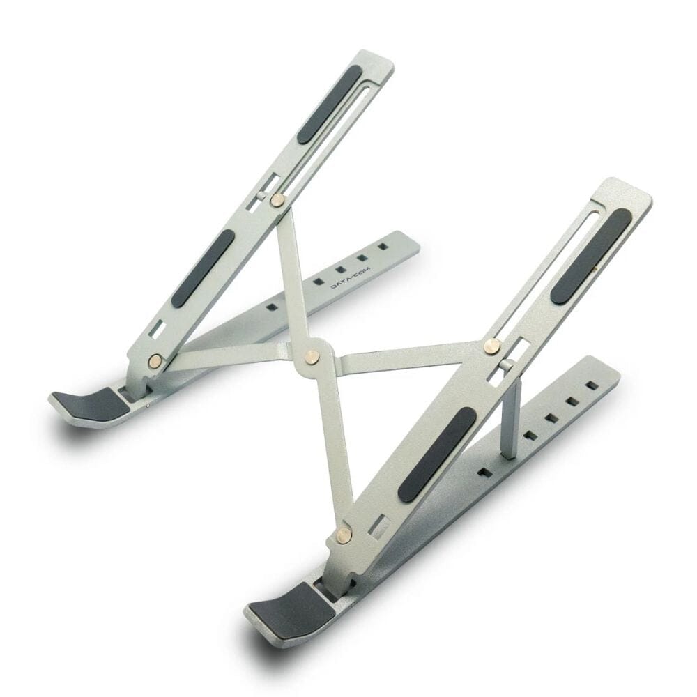 Base Alzador Notebook Plegable Aluminio Hasta 17" 7 Niveles Ajustables