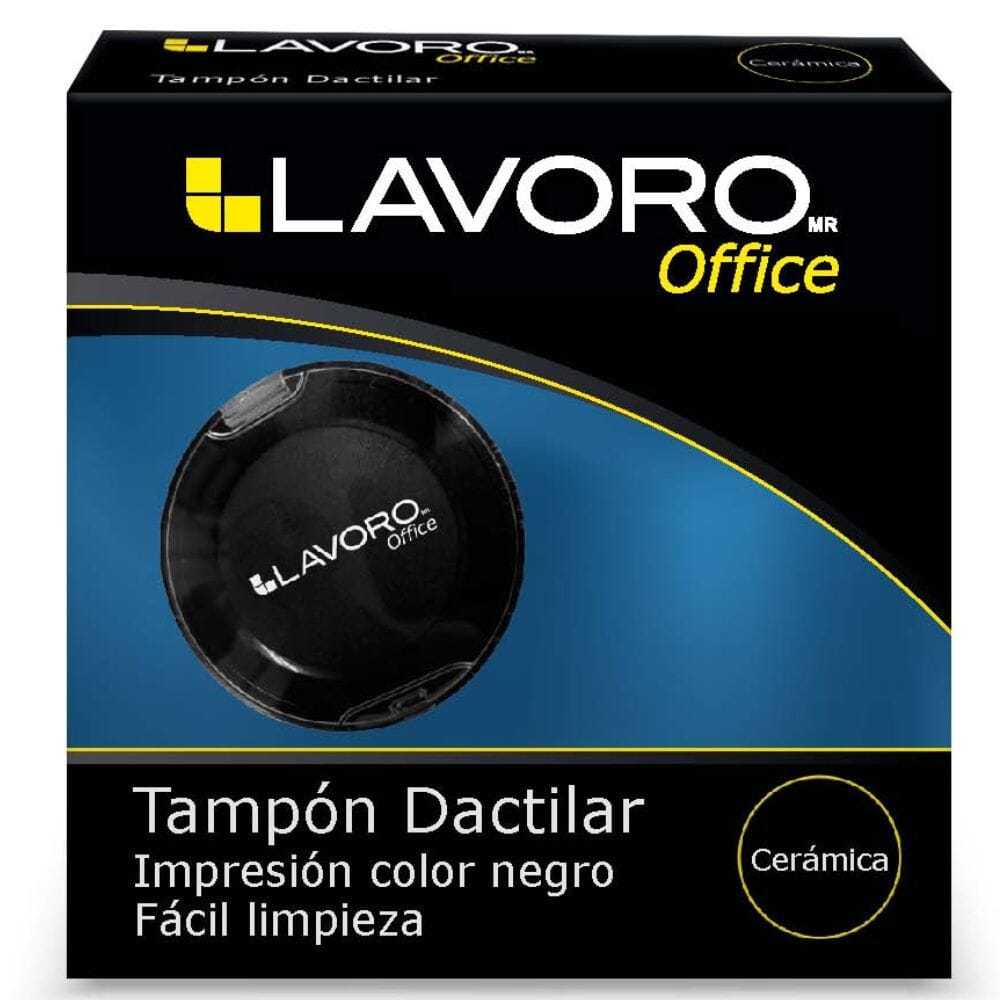 Tampón Huella Digital Cerámica Negro