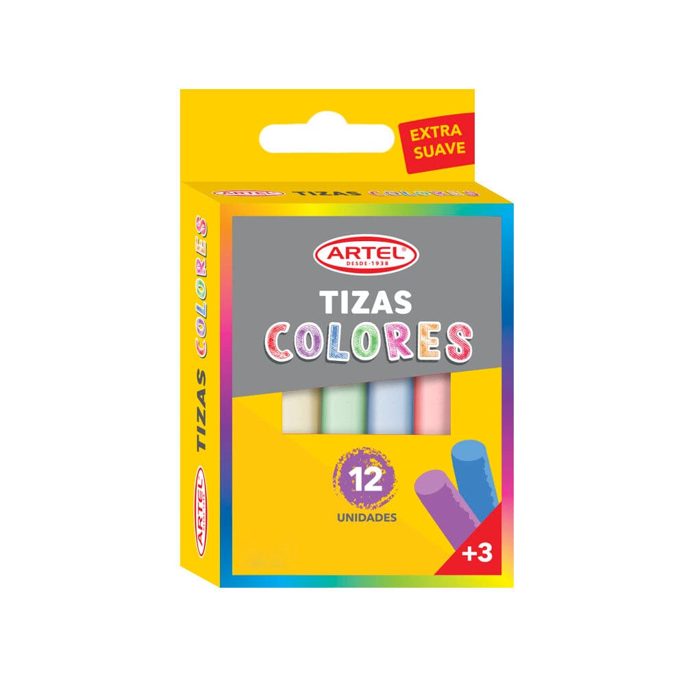 Tiza Colores Surtidos 12 Un