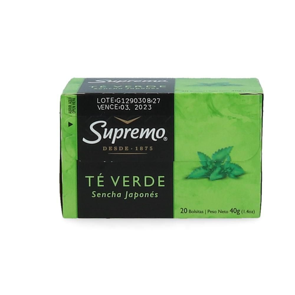 Té Verde Sencha Japones 20 Bolsas