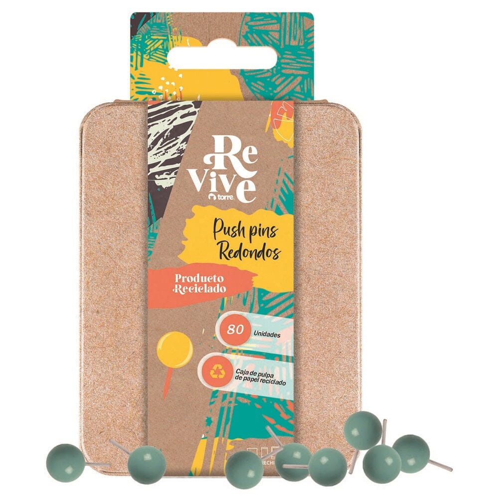 Chinche Push Pin Colores Surtidos 80 Un Revive